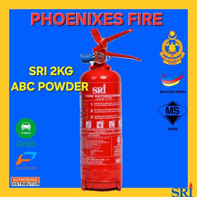 SRI 2KG ABC POWDER FIRE EXTINGUISHER | Shopee Malaysia
