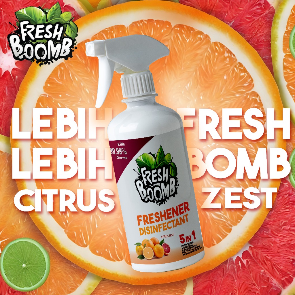 Air freshener and antibacterial spray 3x lebih wangian (fresh bomb ...