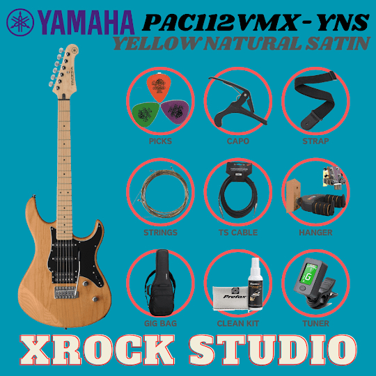 Yamaha PAC112VMX-YNS Pacifica Electric Guitar - Yellow Natural Satin ( PAC 112VMX / PAC-112VMX ...