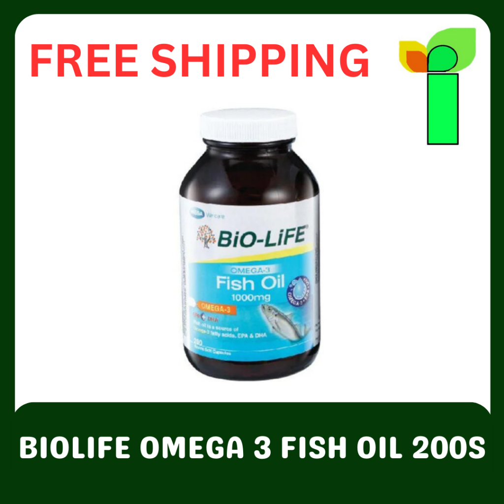 Biolife Omega 3 Fish Oil 200s [Exp:08/2024] | Shopee Malaysia