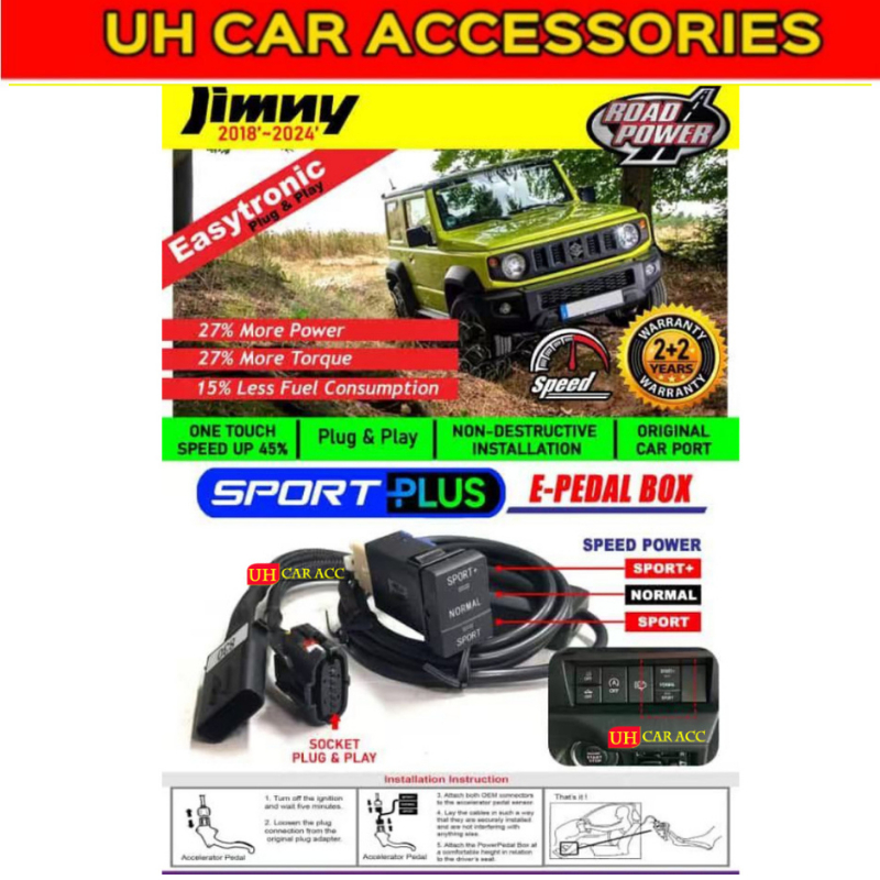 SUZUKI JIMNY 2018-2024 POWER BOOST THROTTLE CONTROLLER PEDAL BOX ...