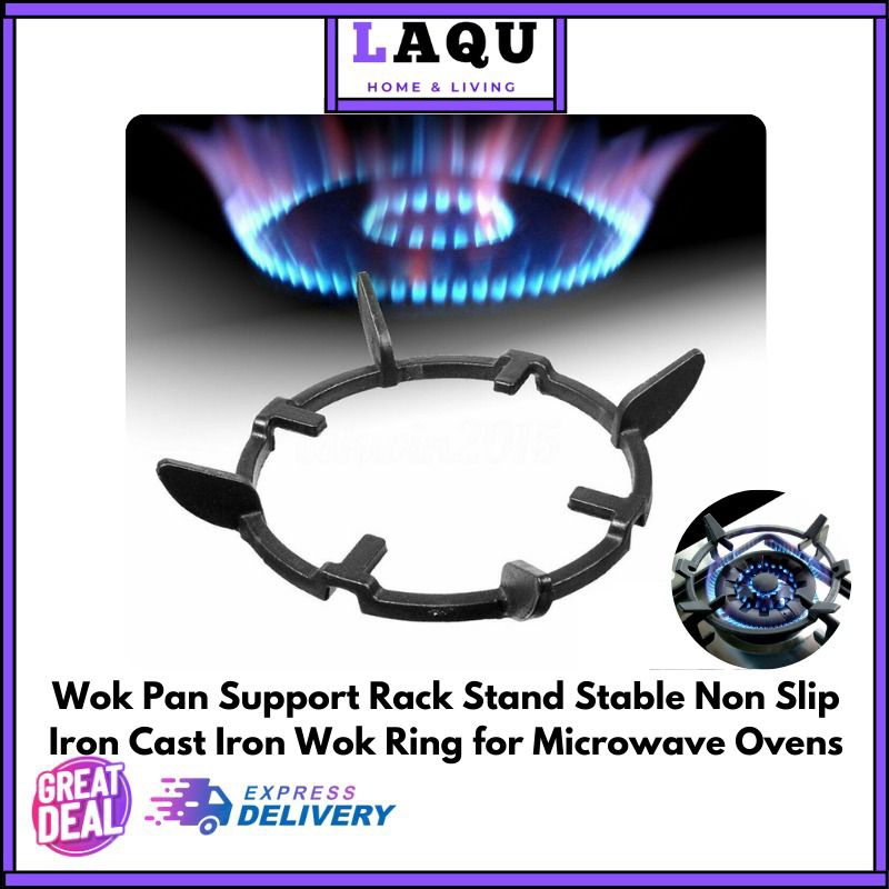 (LOWEST PRICE) Wok Stand Stable Non Slip Iron Cast Iron Wok Ring for ...