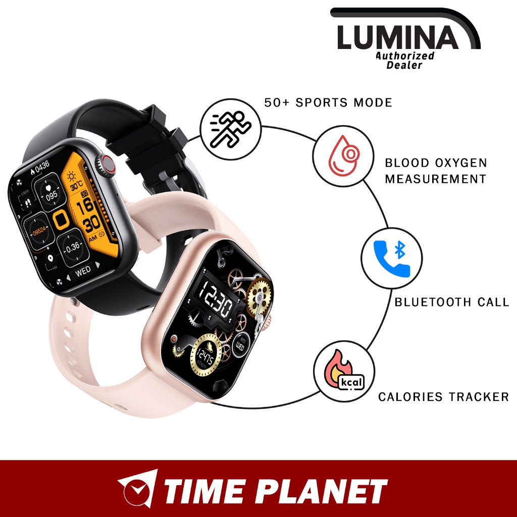 [Official Warranty] LUMINA Smart Watch L16 WATERPROOF Fitness Tracker ...