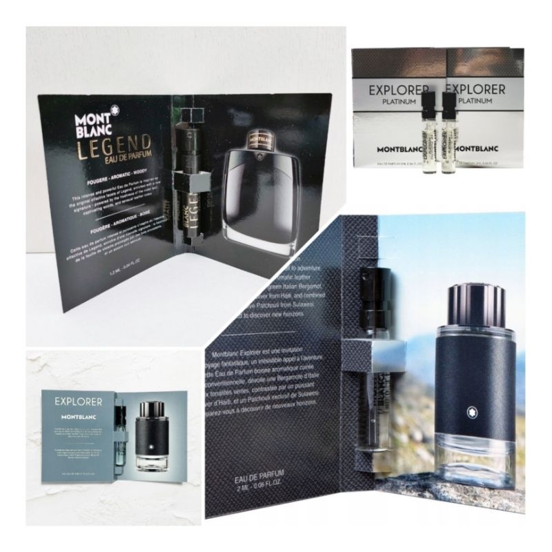 Vial - Mont Blanc Explorer/ Explorer Platinum/ Legend edp 2ml each ...