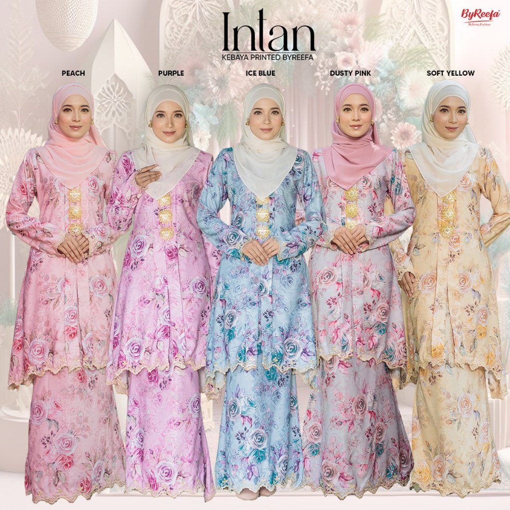[Raya 2024] Kebaya INTAN ByReefa Collection | Material SB Line | Kebaya ...