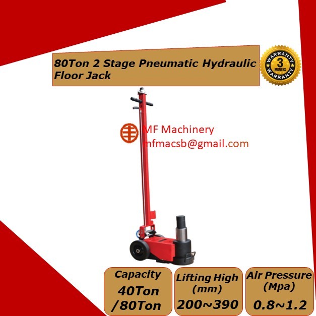 Mf 80Ton 80 Ton Pneumatic Air Hydraulic Floor Jack TGT80-T2 / Low ...
