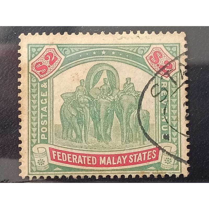 FEDERATED MALAY STATES 1920s Vintage Stamp $2. 🕌 RAYA Offer! Now RM38 ...