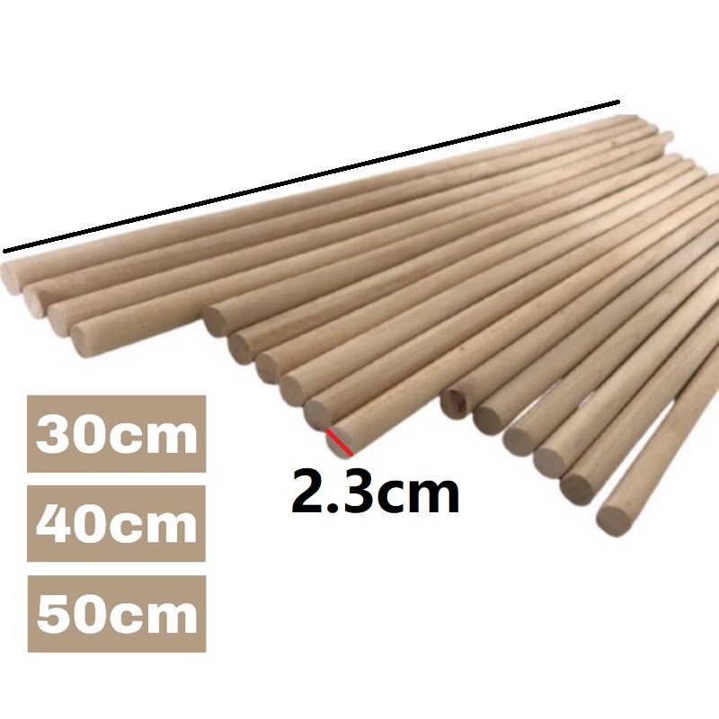 Round wooden stick wood stick Wood Dowel DIY Handmade | Shopee Malaysia