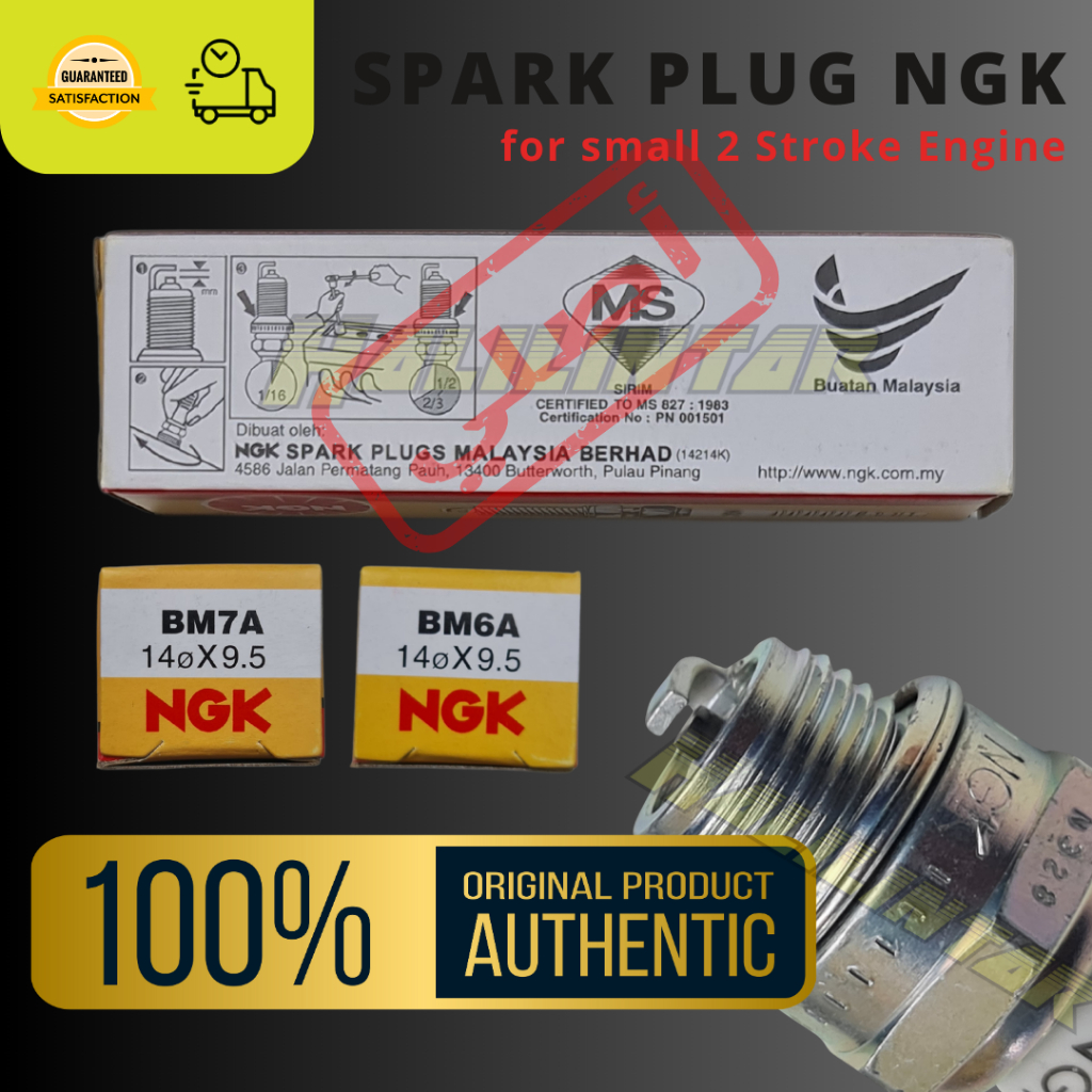 Spark Plug NGK BM6A BM7A Mesin Rumput Blower Chainsaw Brush Cutter L7T | Shopee Malaysia