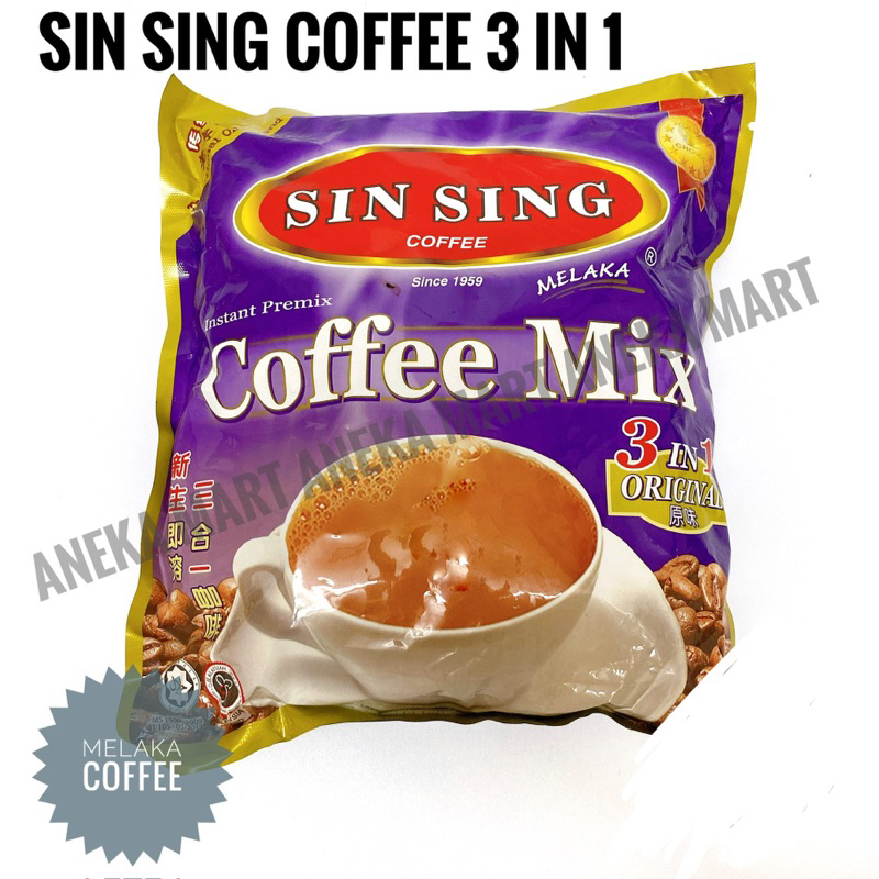Sin Sing Instant Coffee 3 in 1/Cap Tupai Kopi 3in1 Coffee Mix 3 in 1 ...