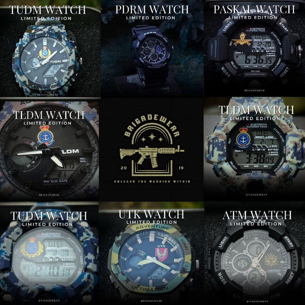 Jam Tangan Tentera Loreng ORIGINAL [𝗟𝗶𝗺𝗶𝘁𝗲𝗱 𝗘𝗱𝗶𝘁𝗶𝗼𝗻] 🔥 Military style ...