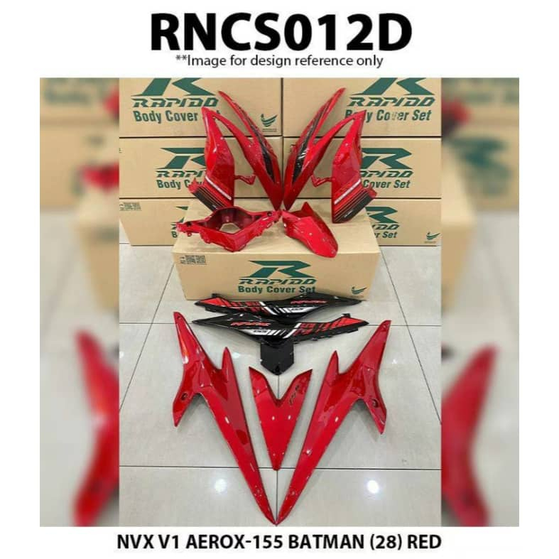 Rapido Cover Set Yamaha NVX V1 Aerox-155 Batman (28) Purple Red ...