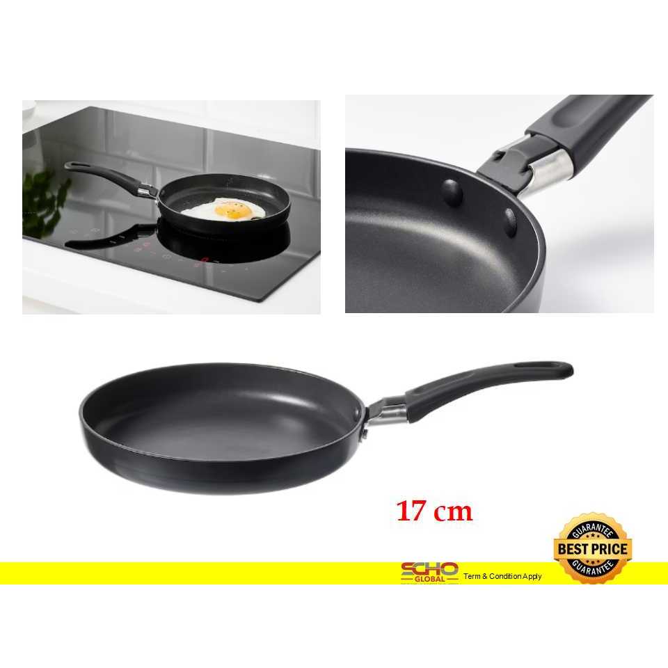 IKEA-HEMLAGAD Frying pan, black, 17 cm | Shopee Malaysia