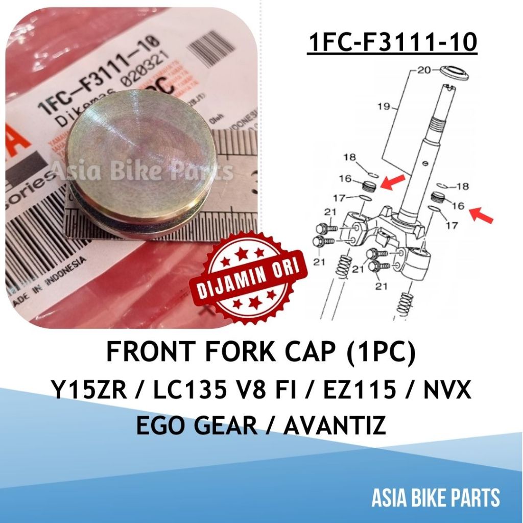 Yamaha Original Y15ZR / LC135 V8 FI / NVX / EZ115 / Ego Gear Avantiz ...