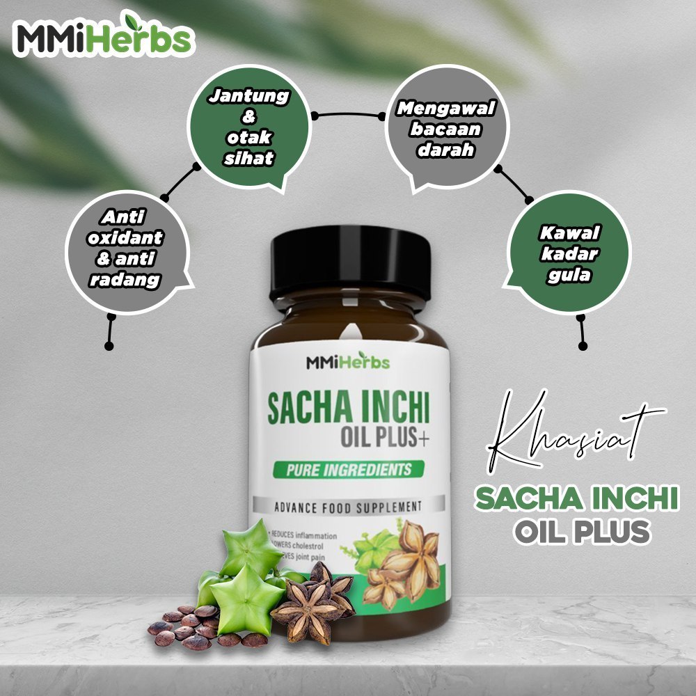 (READY STOCK )Sacha Inchi Oil Premium Softgel Omega Sancha Inci 3 6 9 ...