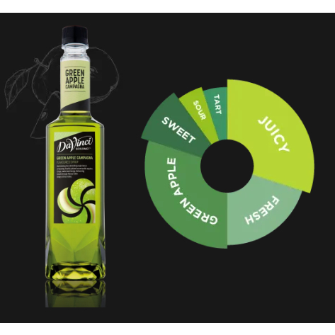 🔥Ready Stock 🔥- DaVinci GREEN APPLE CAMPAGNA Flv Syrup 750ML | Shopee ...