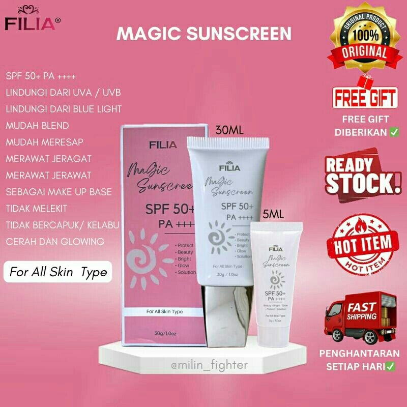 🔥READY STOCK🔥 MAGIC SUNSCREEN FILIA ORIGINAL HQ 💯 | Shopee Malaysia