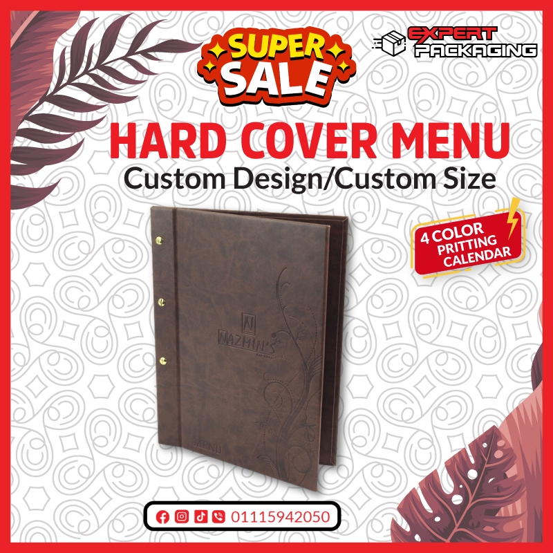 masterborong Menu Holder Hardcover Transparent Clear Menu Holder Cover ...