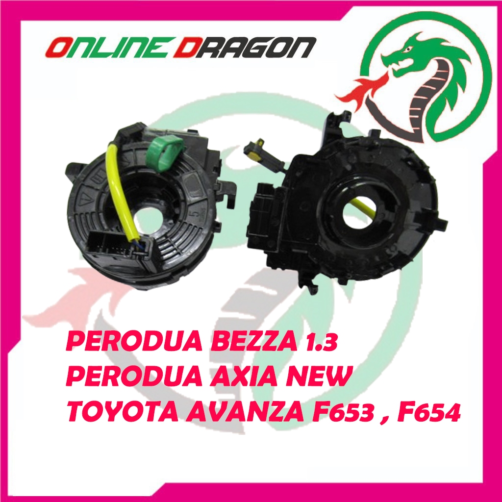 CLOCK SPRING PERODUA BEZZA 1.3 AXIA NEW TOYOTA AVANZA F653 / F654 AIR ...