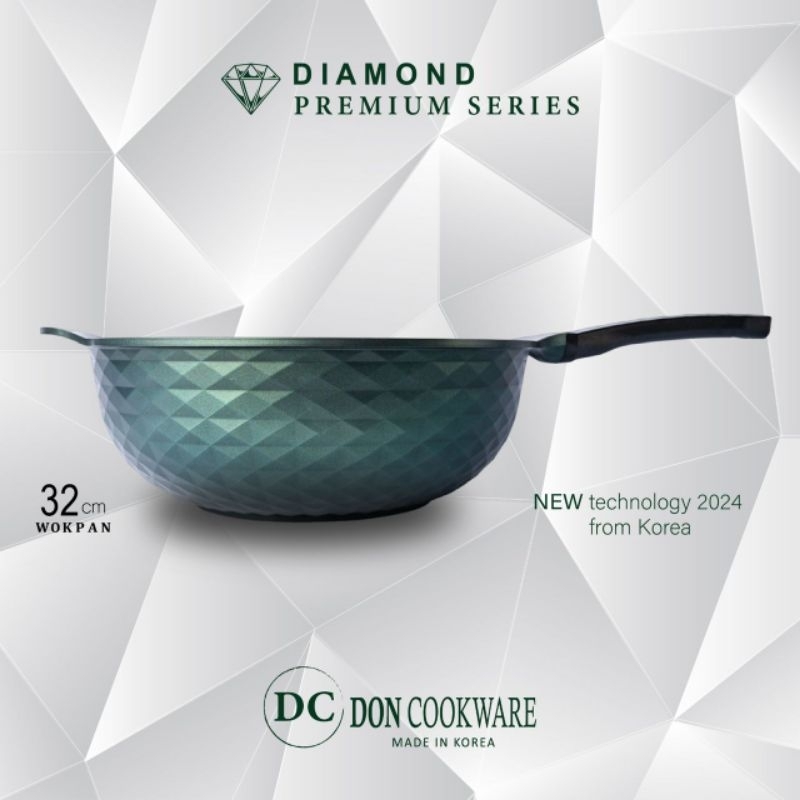 DC Don Cookware Diamond Premium Wokpan 32cm - Made in Korea | Shopee ...