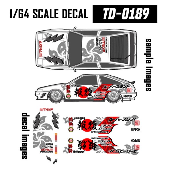 Hot wheels Diecast 1/64 Scale Decal - TD 0189 | Shopee Malaysia