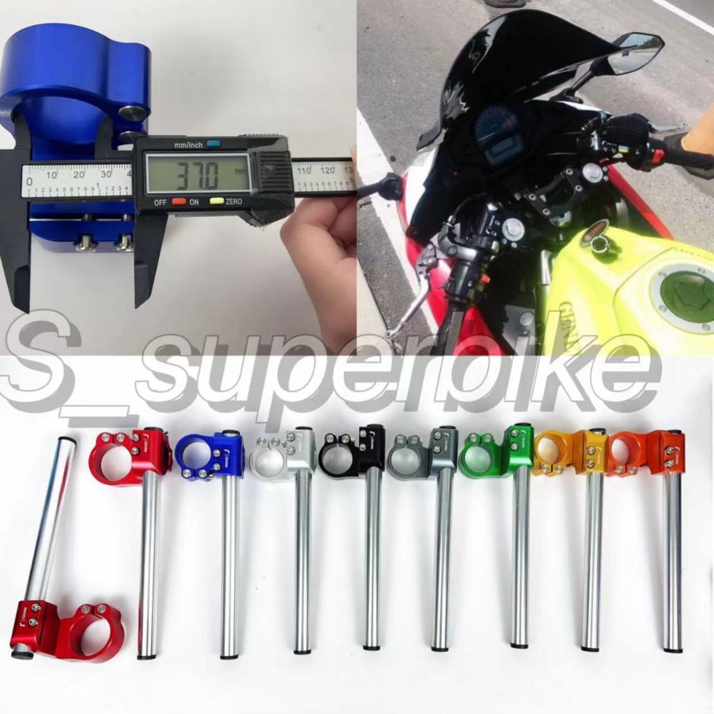 NINJA250 / Z250 HANDLE BAR CLIP ON 37MM PULSAR200 CLIP ON HANDLE VAR ...