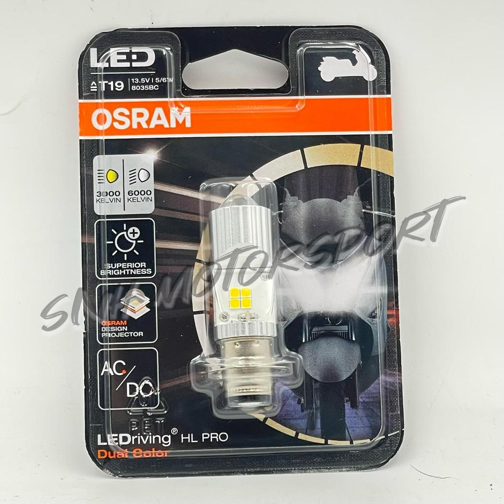 OSRAM T19 / M5 LED LEDriving HL PRO Dual Color With 6000K Cool White Low Beam , 3000K Golden ...