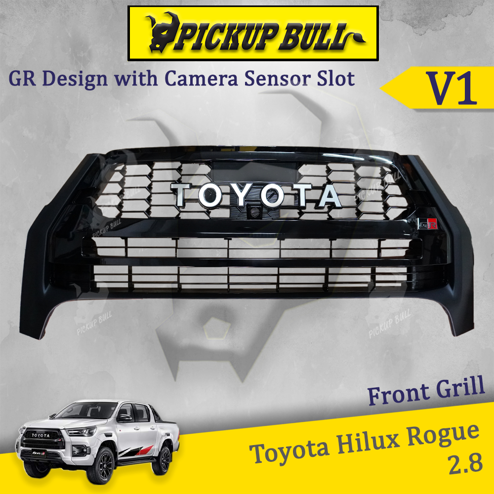 Toyota Hilux Rogue 2.8 Front Grill GR Gazoo Racing With Camera Slot ...