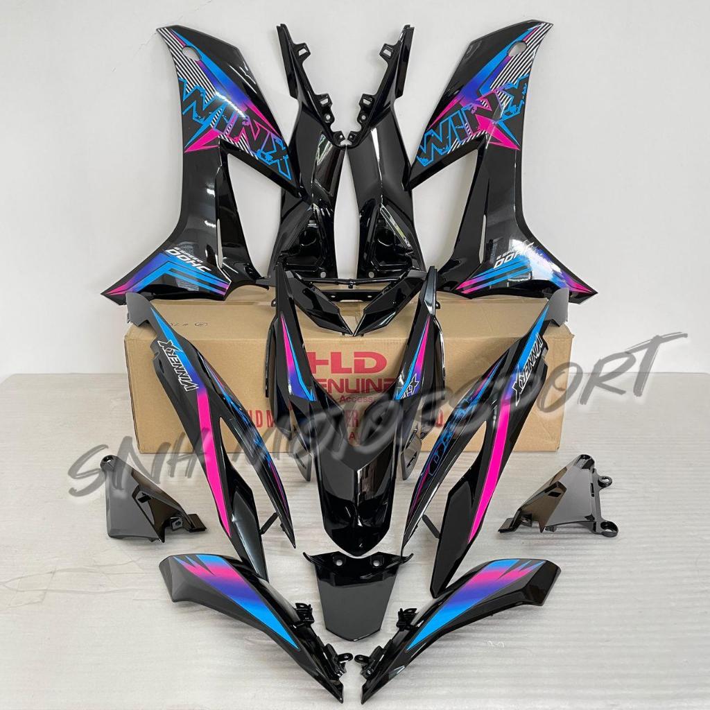 Custom Cover Set Winner - X (13) Black Pink Rainbow - HONDA RSX150 RSX ...