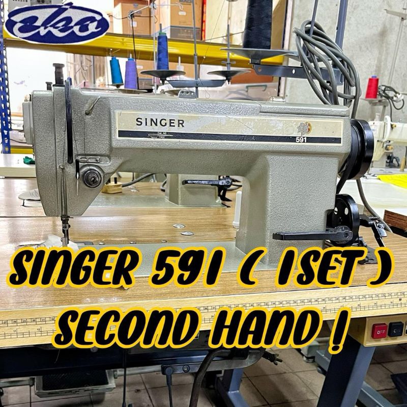 （Second Hand ）Singer 591 Mesin Jahit Lurus Industri / SINGER Sewing ...