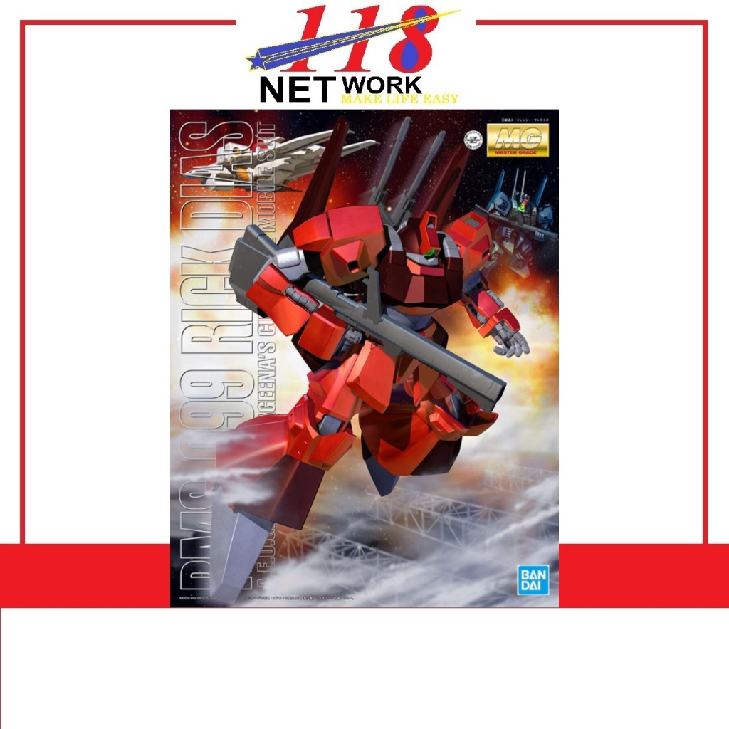 BANDAI Gundam MG 1/100 Master Grade RMS-099 Rick Dias (Quattro Vageena Custom) Plastic Model ...