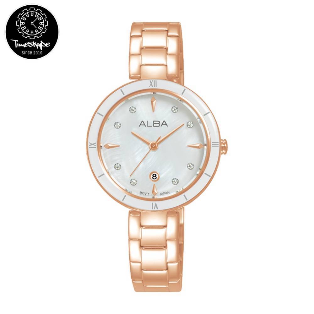 Alba AH7AW6X1 Mother Of Pearl Fashion Ladies Watch [ Official Warranty ...