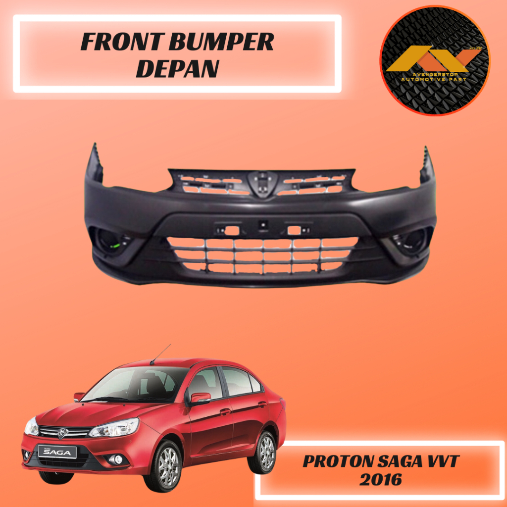 Proton Saga Vvt 2016 Front Bumper Depan 100% High Quality PP Material ...