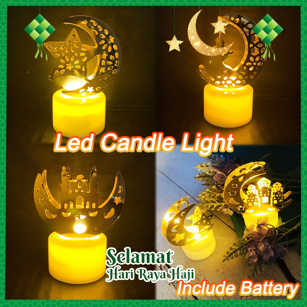 Lampu Raya Candle Light Muslim Ramadan Kareem Decoration 2024 Candle ...