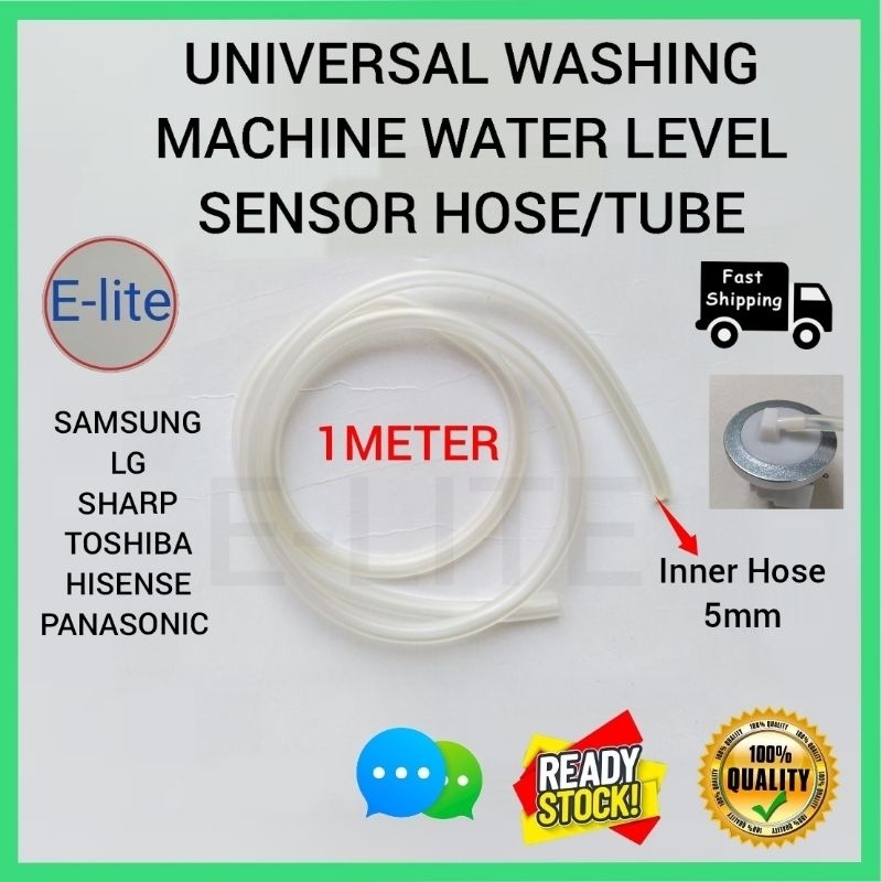 (NEW) 1 METER UNIVERSAL WASHING MACHINE WATER LEVEL PRESSURE HOSE/PIPE ...