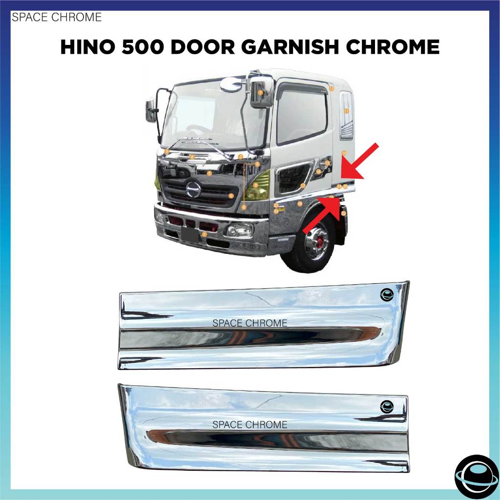 HINO 500 VALIDUS DOOR GARNISH CHROME LORRY TRUCK AKSESORI | Shopee Malaysia