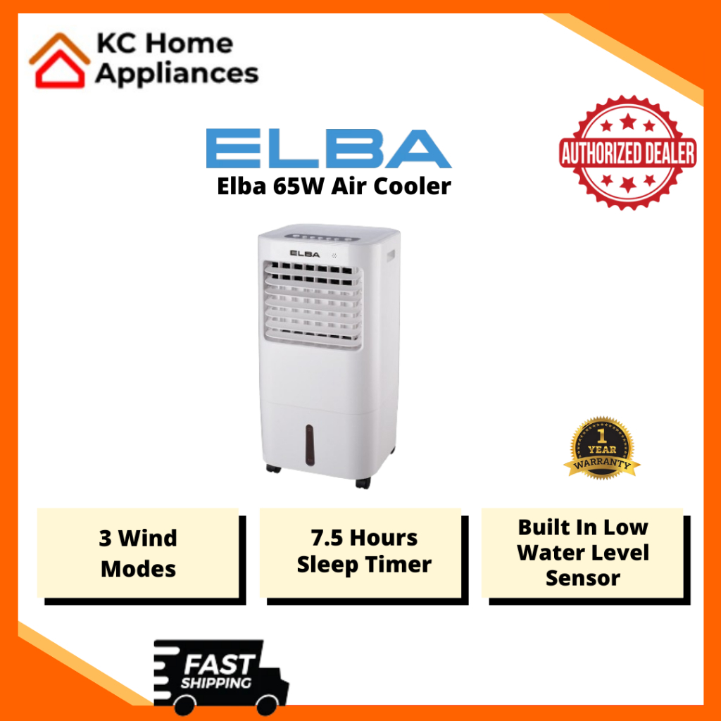 Elba 14L Air Cooler | 65W | 3 Wind Modes | 7.5 Hours Sleep Timer | Easy ...