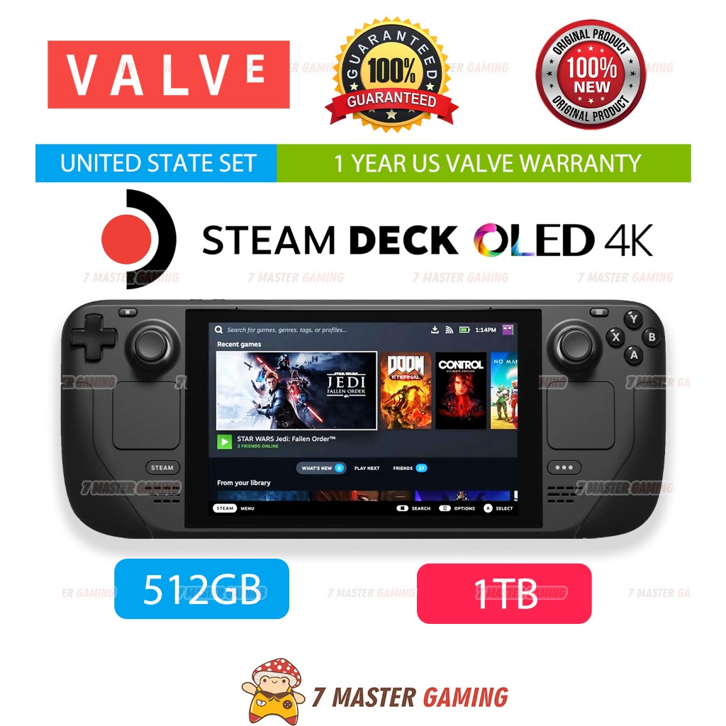 Original Valve SteamDeck / Steam Deck Oled Handheld Gaming Console ...