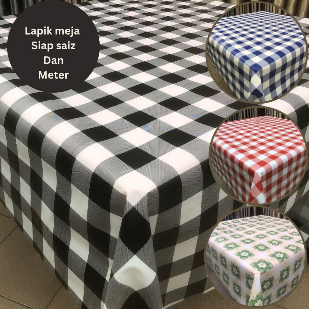 LAPIK MEJA TAHAN LASAK CORAK 2024 | Shopee Malaysia