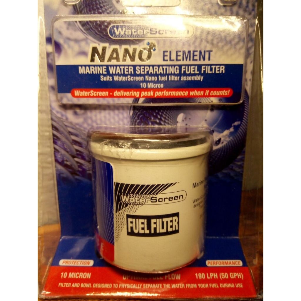 WATER SCREEN NANO ELEMENT MARINE WATER SEPERATING FUEL FILTER 10 MICRON ...