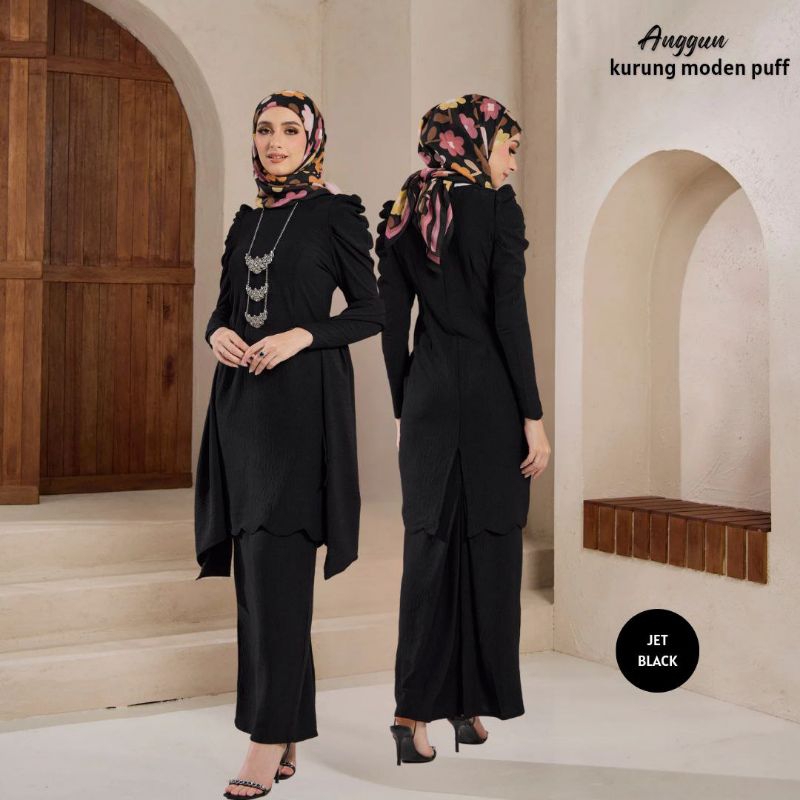 BAJU KURUNG MODEN PUFF ANGGUN RAYA 2024 VIRAL IRONLESS PLUSSIZE ...