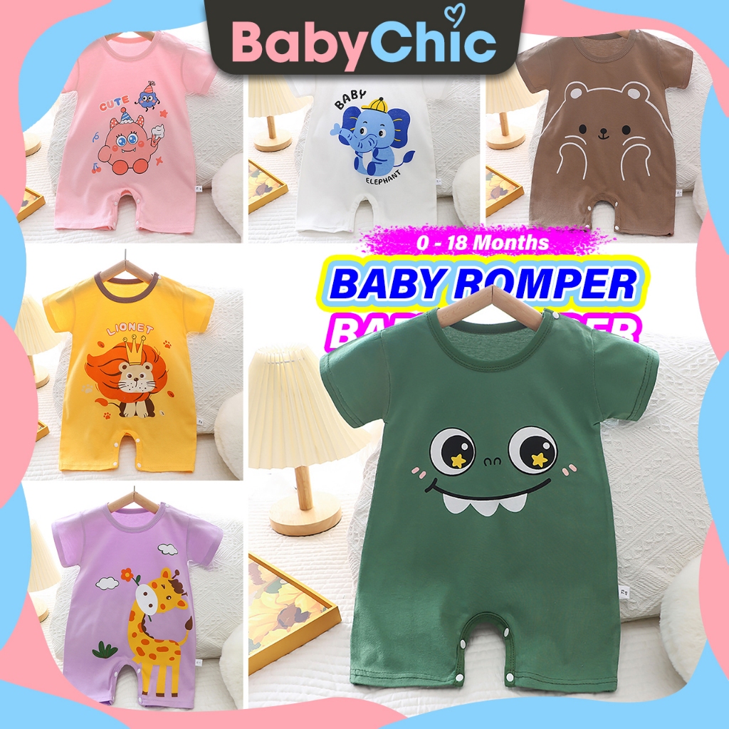 BABYCHIC Baby Romper Baby Boy Girl Jumpsuit Kids Boy Baju Baby Boy Girl Newborn Baby Clothing ...