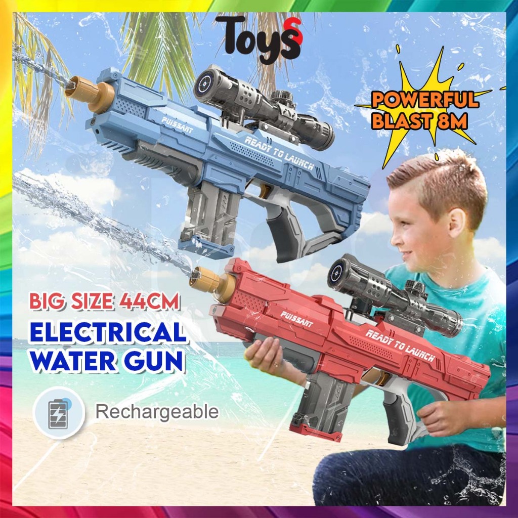 🔥Toyss Water Gun High Pressure Electric Water Gun Gatling Gun Automatic ...