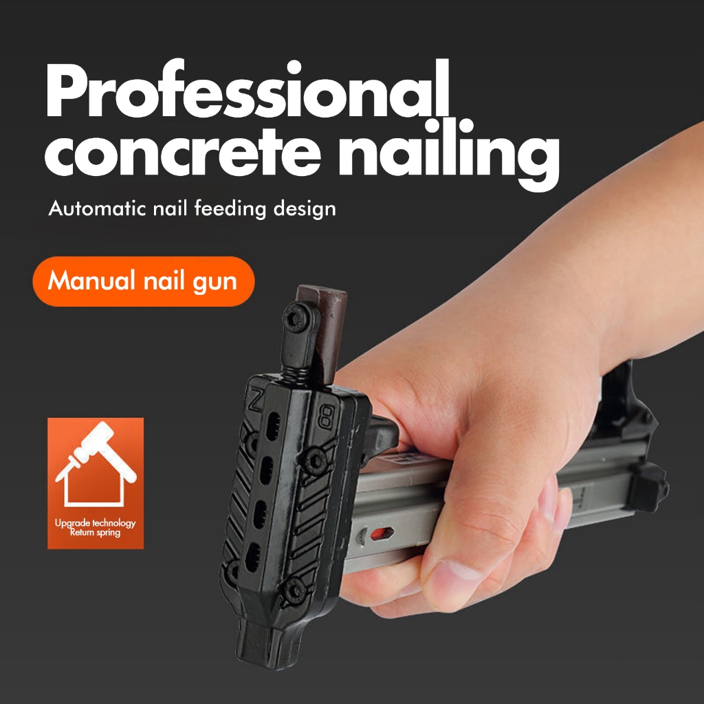 🔥5 Years Warranty🔥ST18-B Manual Steel Nail Gun Automatic Rebound Cement ...