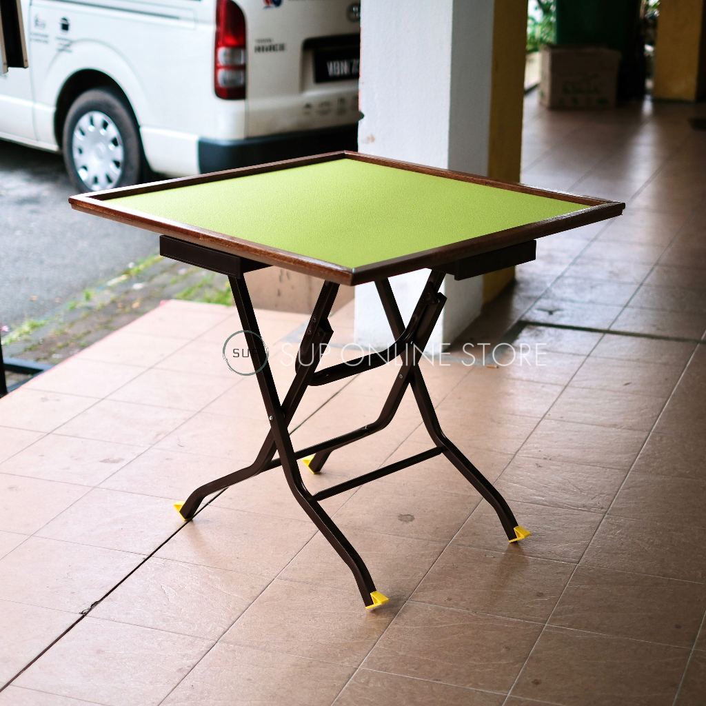 3V Mahjong & Lami Table / Fordable Square Mahjong Table / Meja Judi ...