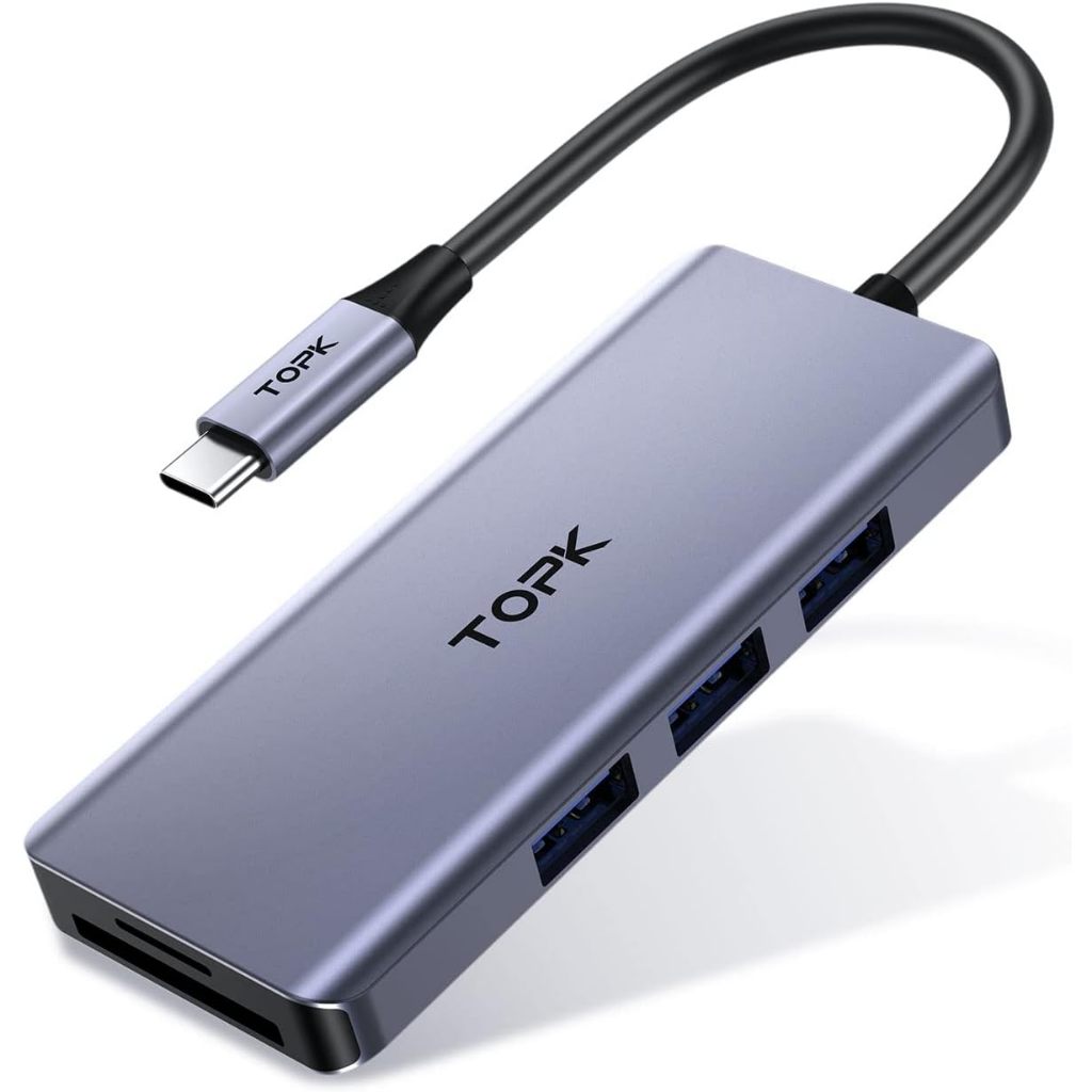 TOPK USB C Hub 7 in 1 Dongle USB-C to HDMI-Cable 4K Multiport Adapter ...