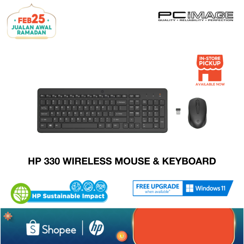 Hp 330 Wireless Mouse And Keyboard | Shopee Malaysia