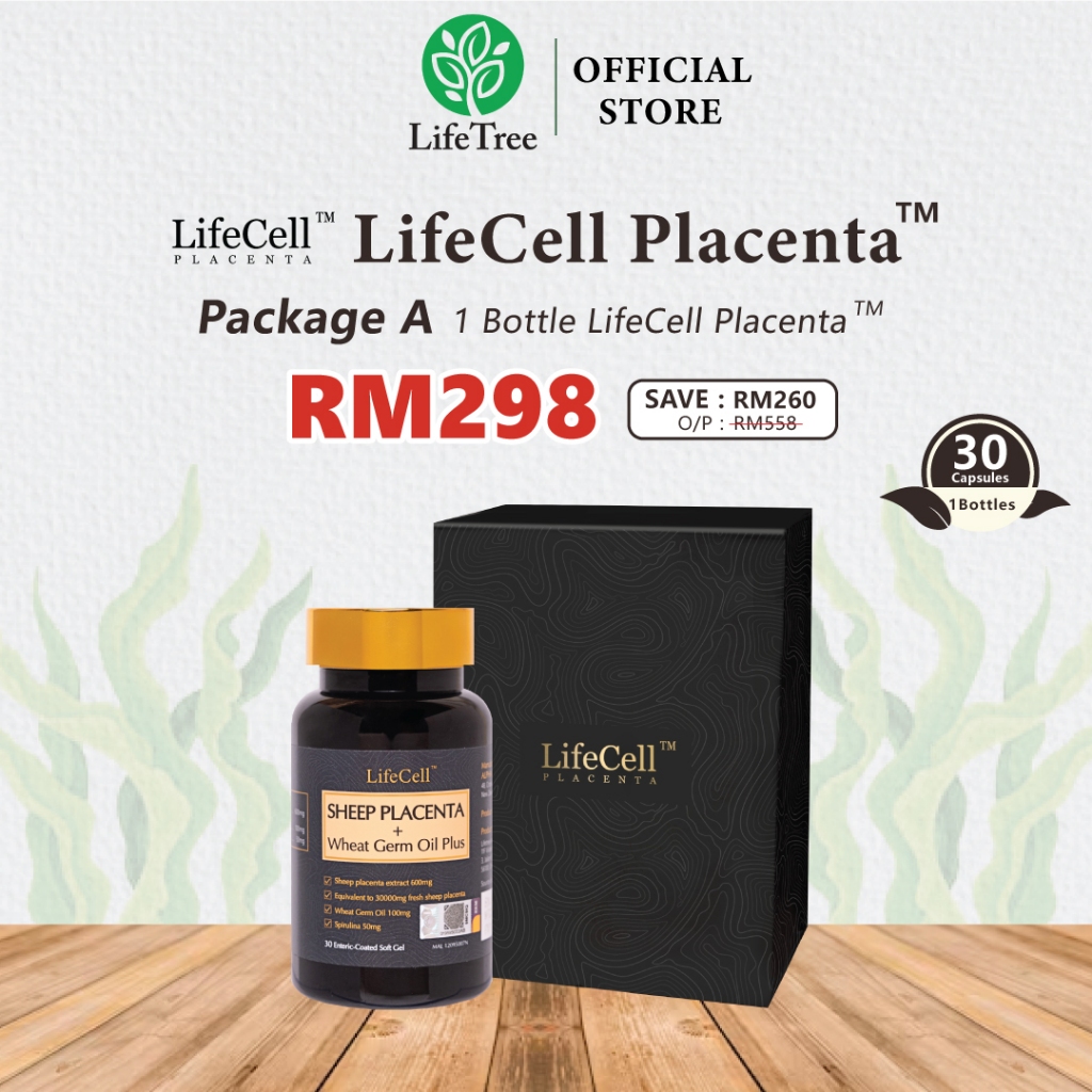 LifeCell Placenta™ The New And Upgraded Version Of Lifecell (30 Capsules/Bottles) | Shopee Malaysia