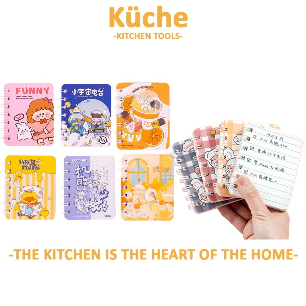 KUCHE Mini Memo Pad Notebook Free Gift Ximi Moka Wired Notebook A7 ...