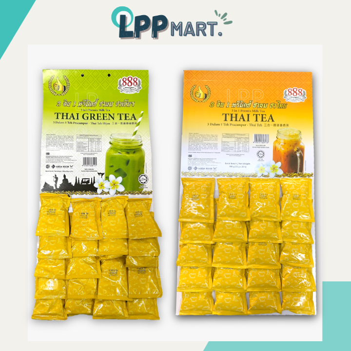 888 THAI GREEN TEA / THAI TEA INSTANT (3 in 1) 35g x 20's | Shopee Malaysia